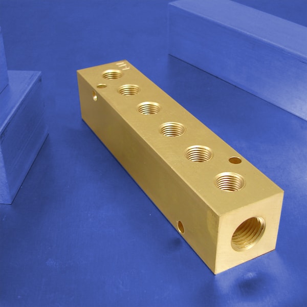 6-Station, 1/4 NPT (F) Input, (Brass Manifold | 6-Station, 1/4 NPT (F ...