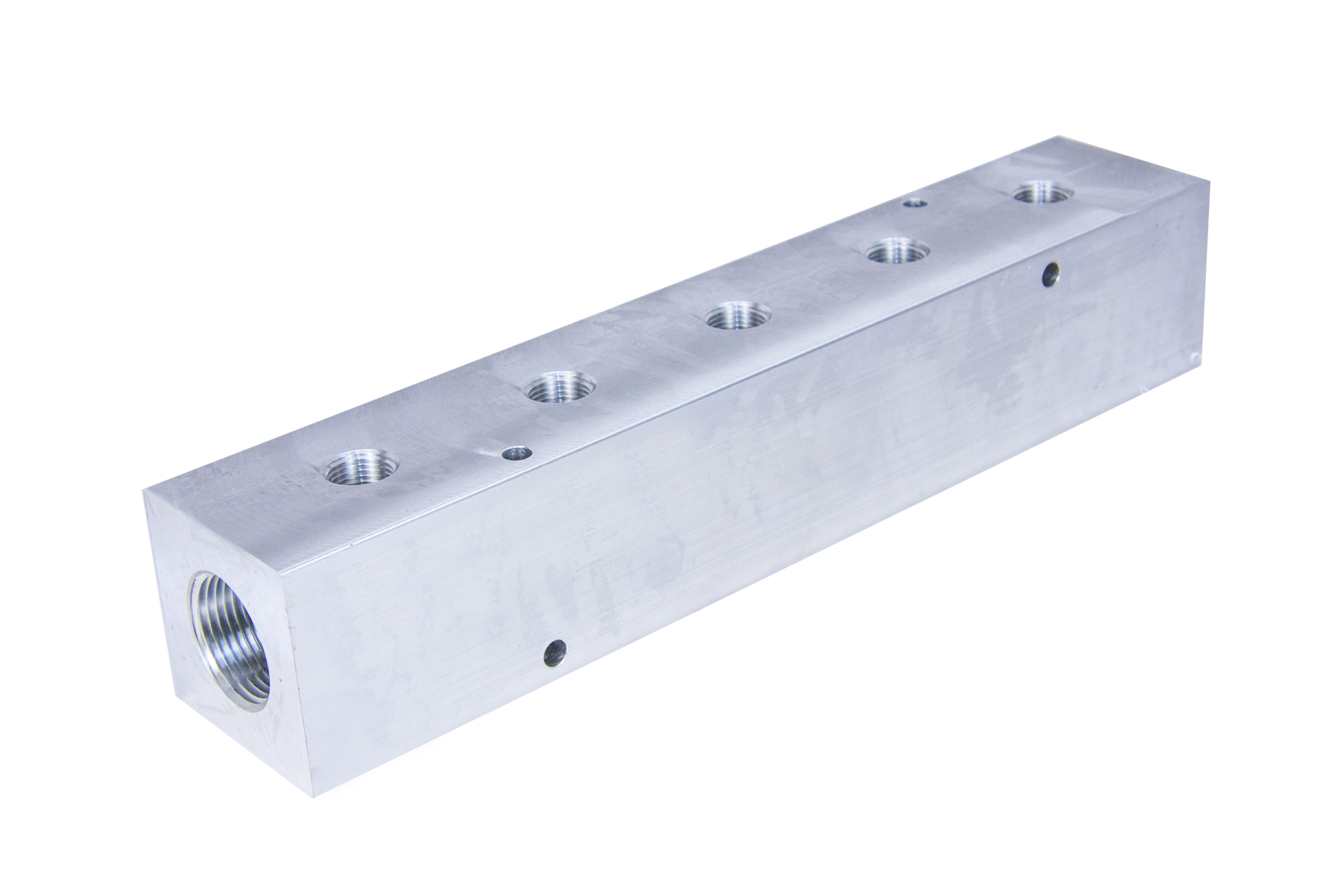 5-Station, 1 NPT (F) Input, Aluminum Manifold | 5-Station, 1 NPT (F ...