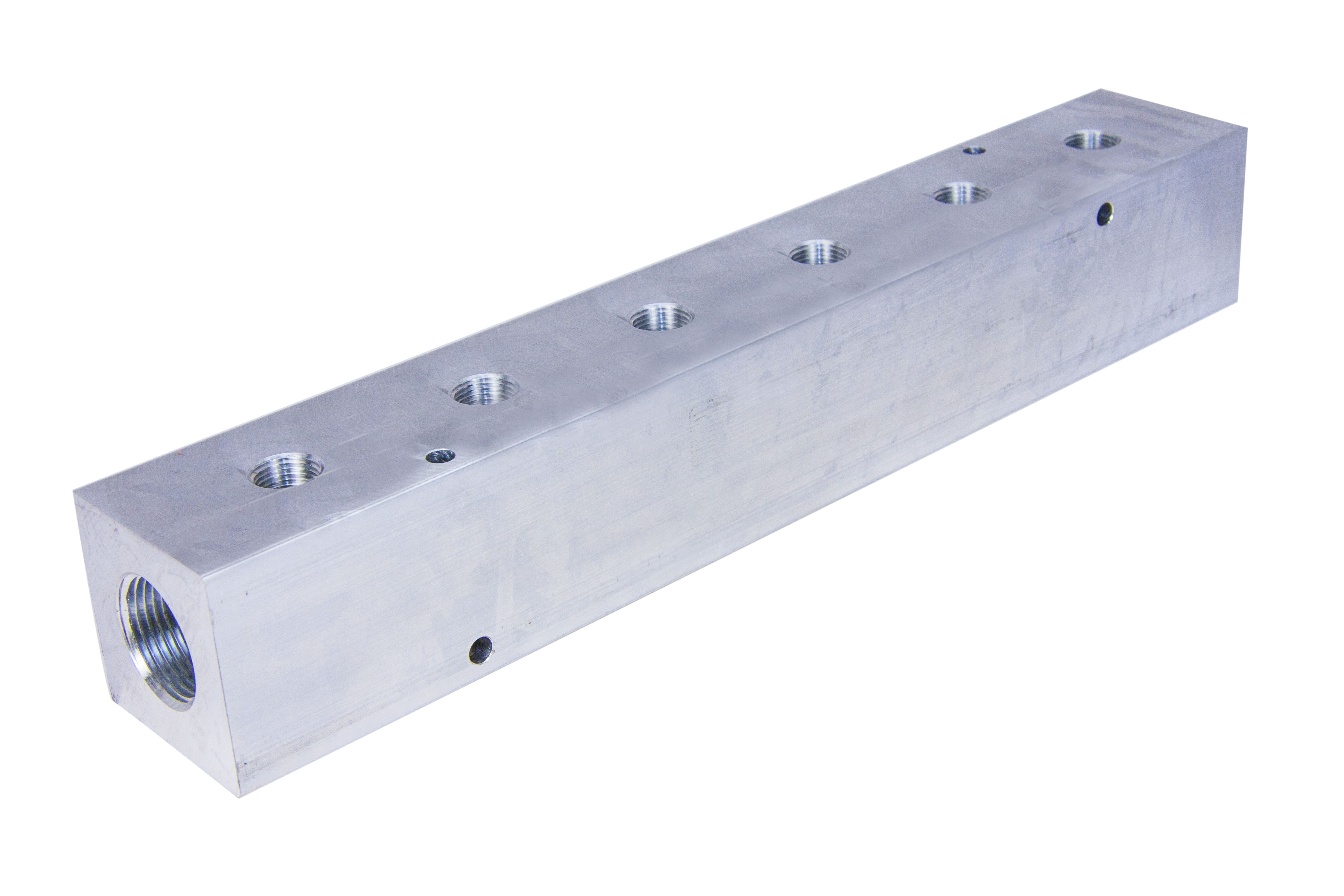 6-Station, 1 NPT (F) Input, Aluminum Manifold | 6-Station, 1 NPT (F ...
